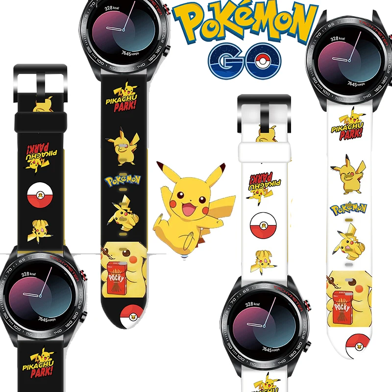 Cute Pikachu Band for Samsung Galaxy Watch 4 3 Classic 5 Pro Active 2 ...