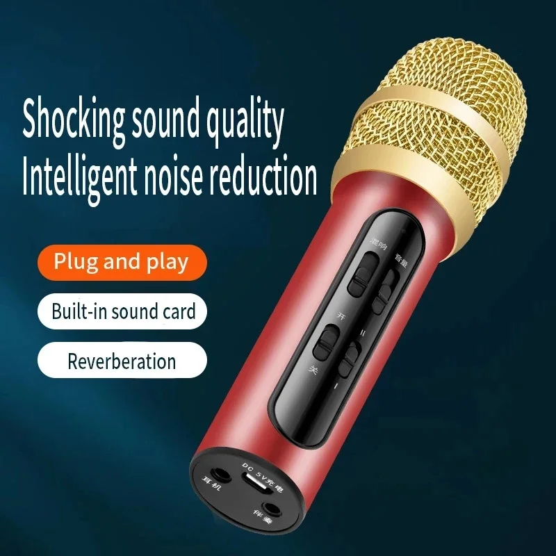 Portable Mini Wireless Condenser Mic Gadget Home Noise Reduction ...