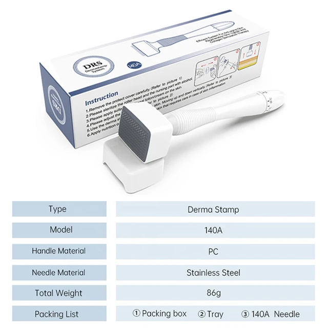 DRS 140A Adjustable Derma Stamp Microneedling Pen MTS Mesotherapy for ...