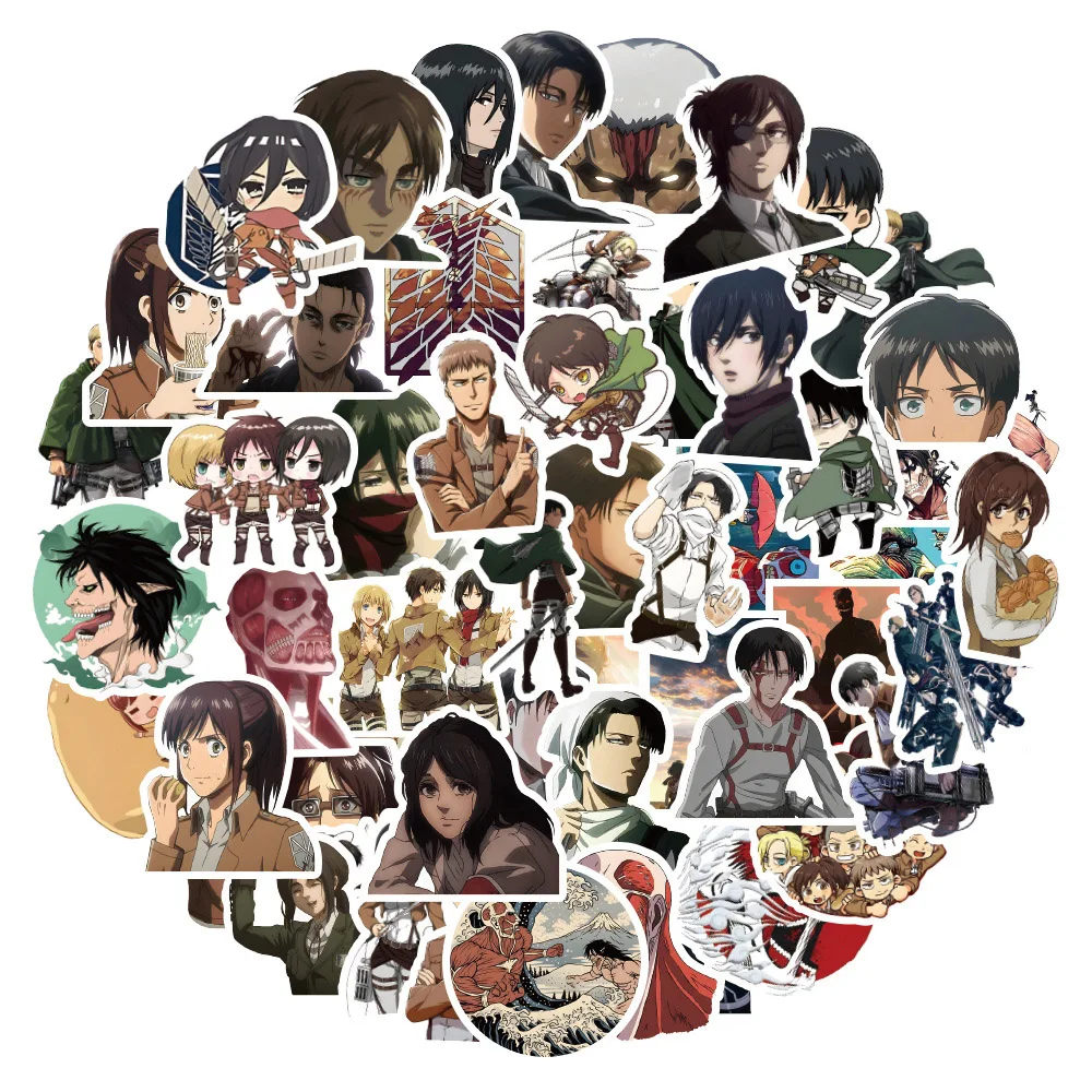 10-30-60pcs-Attack-on-Titan-Anime-Stickers-Cartoon-Decal-Kids-Toy ...