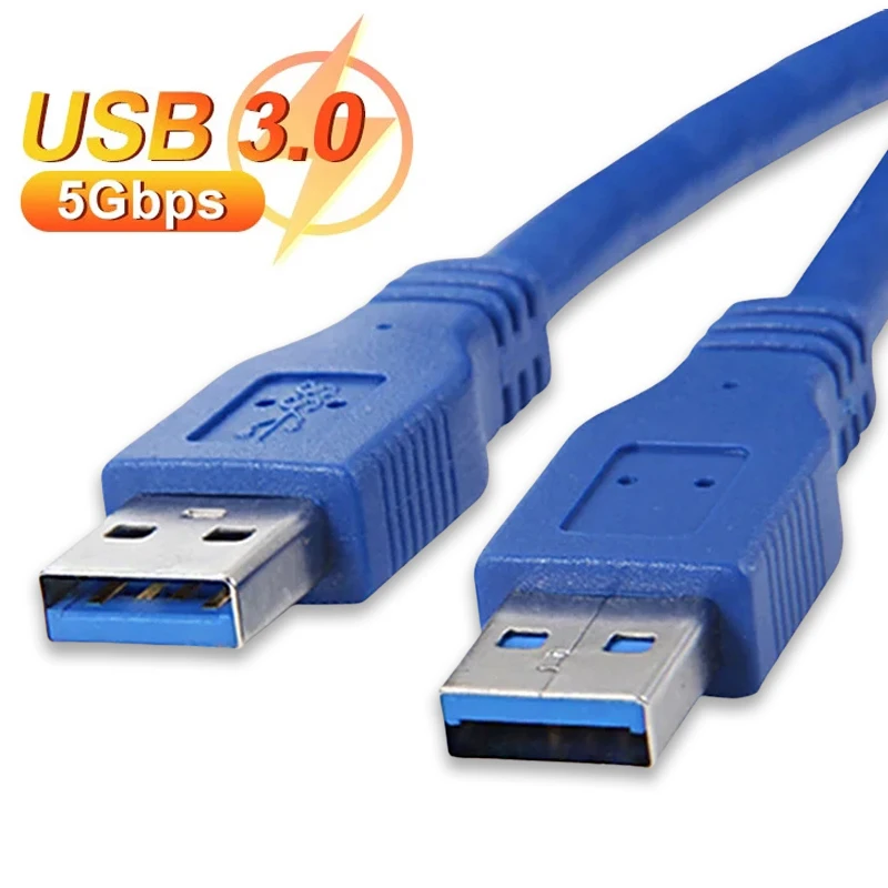 USB 3.0 A to A Male Extension Cable Double End USB Cord For Hard Drive ...