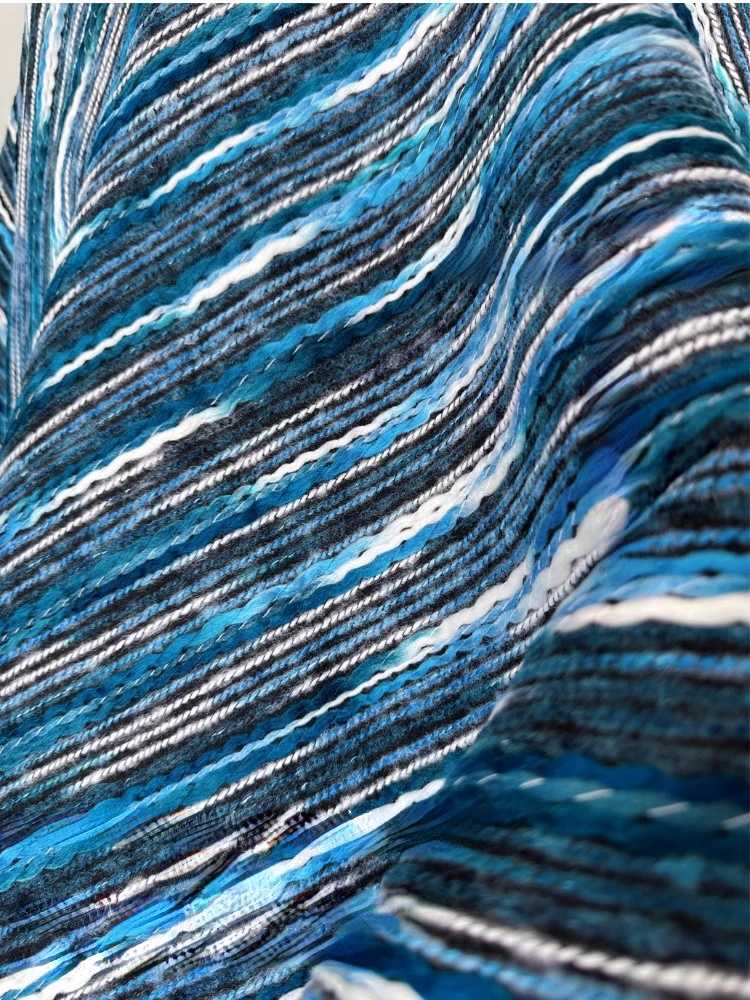 Thick-Knit-Fabric-Blue-Autumn-Winter-Designer-Creative-Ethnic-Style ...