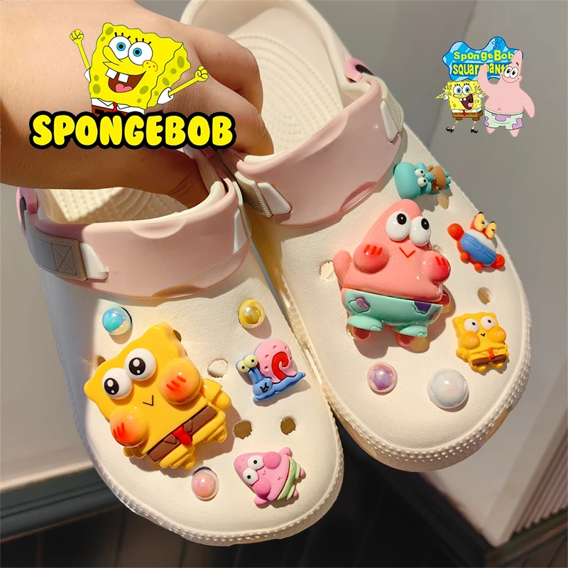 SpongeBob-Combination-Crocs-Decorative-Buckle-Accessories-New-Cool-Cute ...