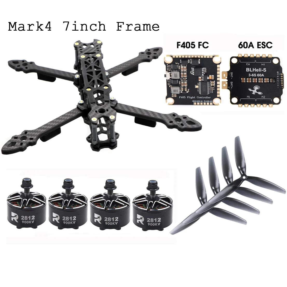 Mark4-7inch-295mm-Carbon-Fiber-Frame-F4-F405-Flight-Control-60A-4in1 ...