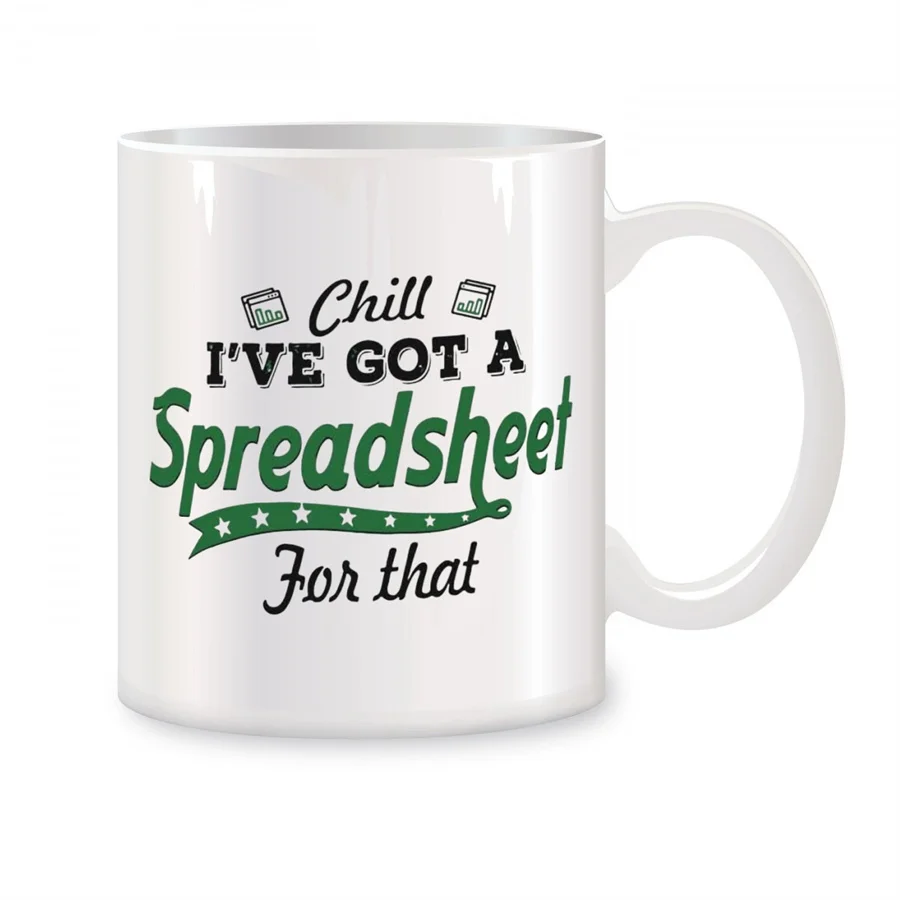 Excel Cheat Sheet Printed Mugs For Accountant Gift for Employees ...