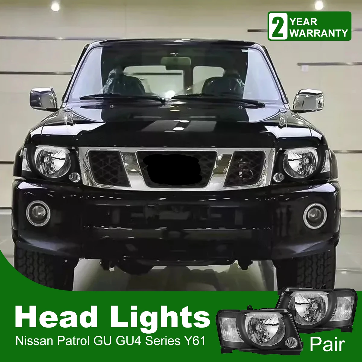 1-pair-Headlight-For-Nissan-Patrol-GU4-GU5-GU6-GU7-GU8-GU9-Y61-Car-Head ...