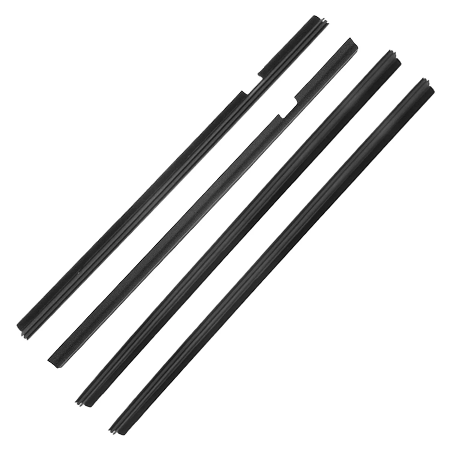 One Set Outer External Window Glass Rubber Waist Seal Strip Rear ...