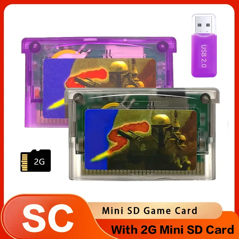 SC GBA FlashCard Mini tarjeta de juego SD para SP GBM IDS NDS NDSL GBA ...