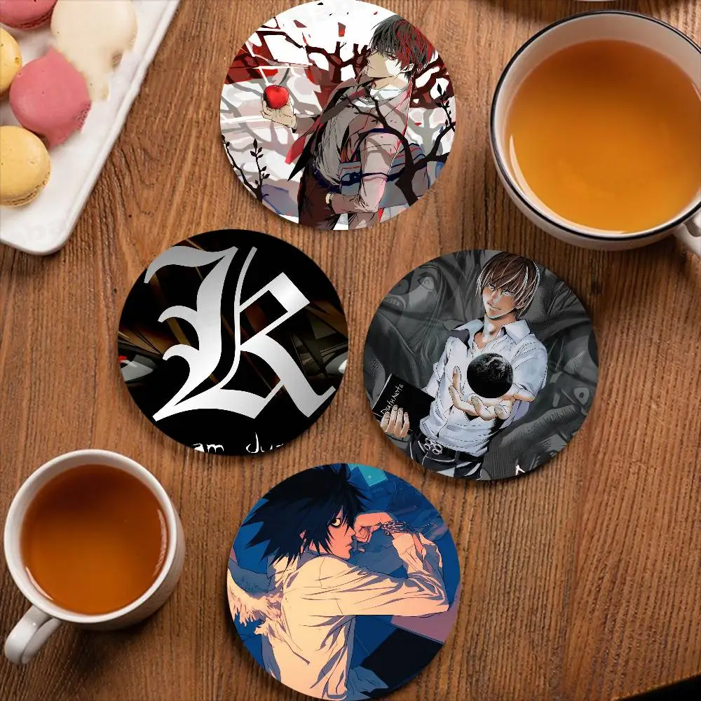 Death Note Anime 1pc Pattern Coaster Tea Cup Heat Insulation Pad Anti ...