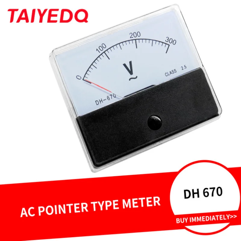 Class-2-5-DH670-AC-5-500V-Dial-Analog-Panel-Volt-Voltage-Meter-Gauge-AC ...