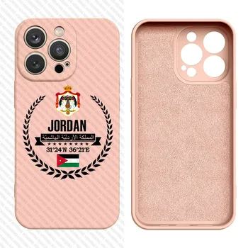 Jordan Latitude Longitude Flag Cover Case for iPhone 15 14 13 12 11 Pro ...
