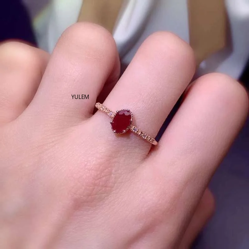 Simple Ruby Engagement Rings