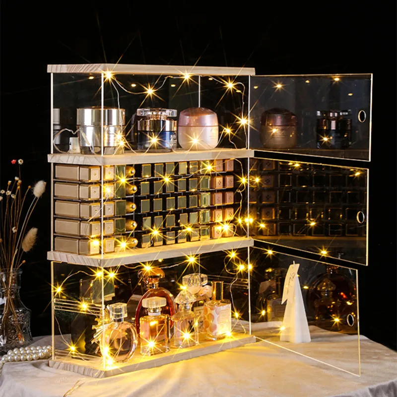 20-Styles-Perfume-Storage-with-Door-Dust-Proof-Cosmetics-Display-Case ...