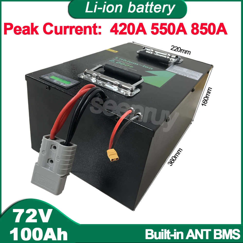 72V-100Ah-Li-ion-With-Charger-170A-220A-340A-Lithium-Polymer-Battery ...