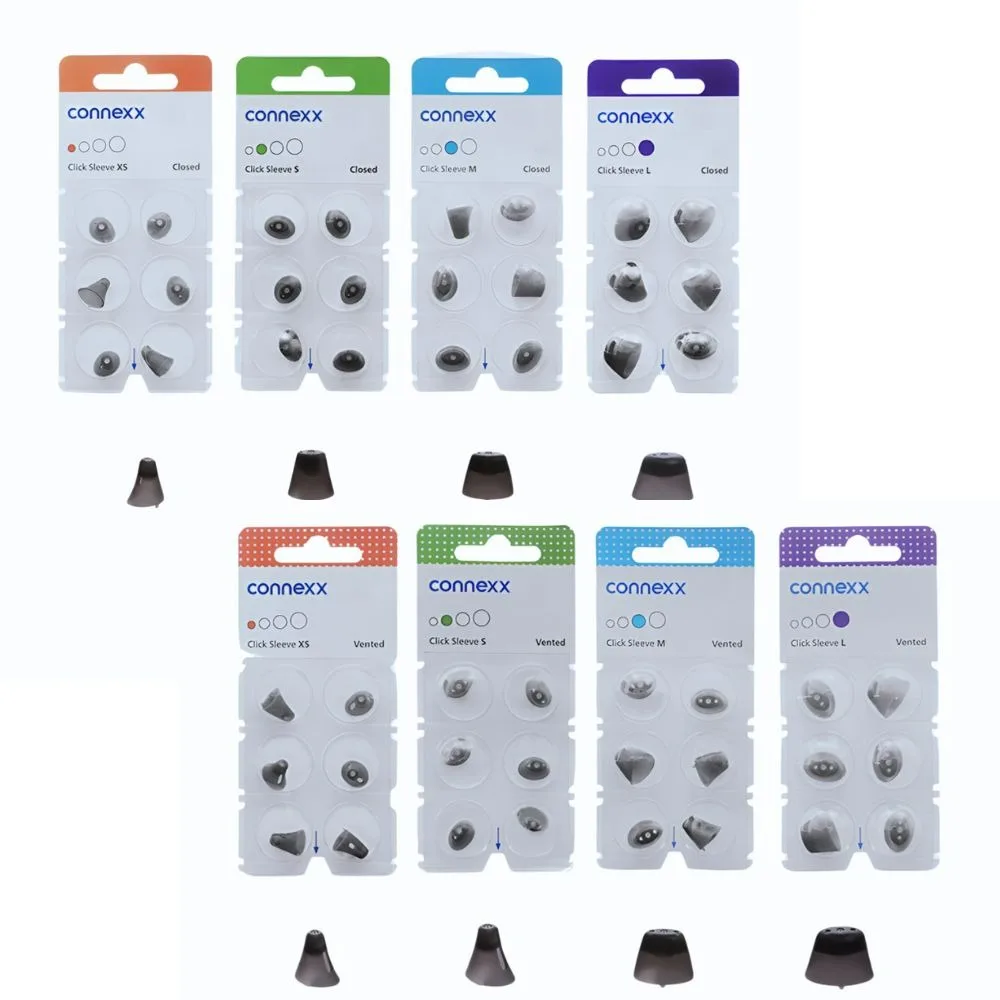 Connexx-Click-Sleeve-Original-Silicone-Ear-Domes-6-Pieces-of-Closed ...