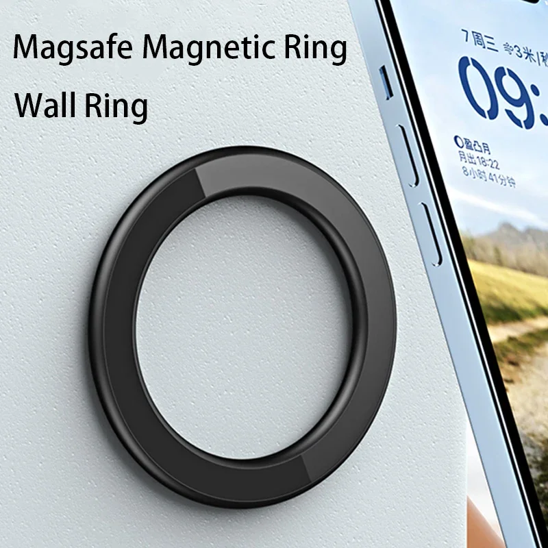 Magnetic-Ring-Holder-For-iPhone-14-13-12-Magnet-Wall-Mobile-Phone ...