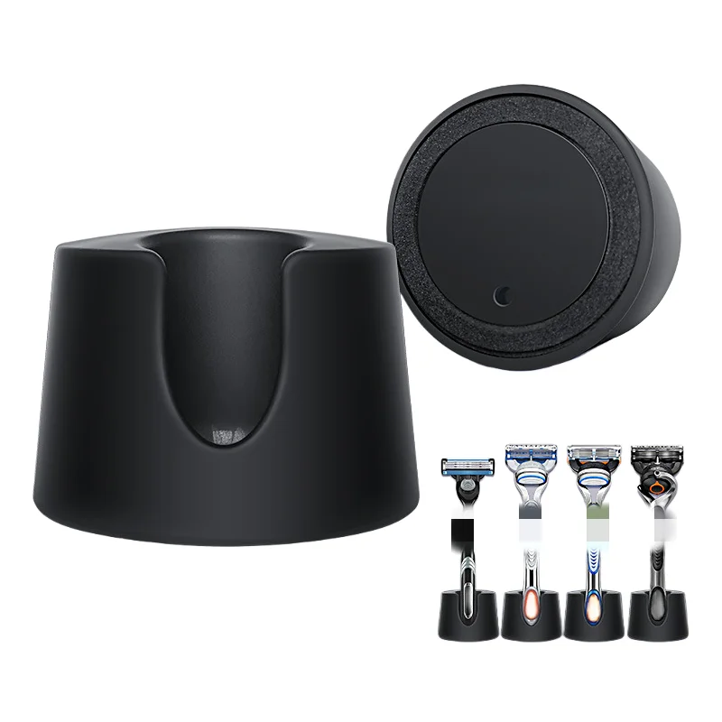 1 Pc Black Safety Manual Razor Holder Stand Shaving Razor Drain Base ...