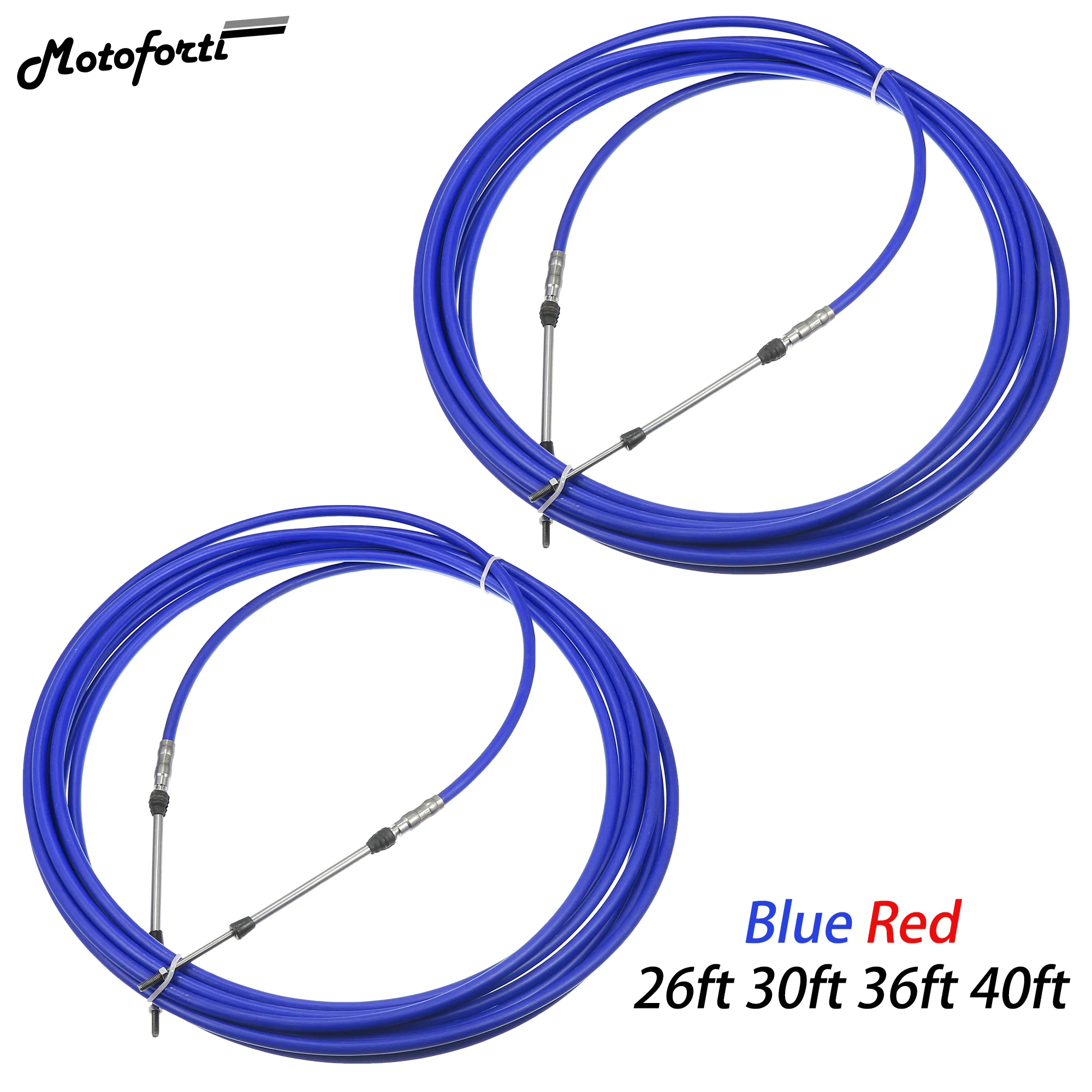 Motoforti-2pcs-26ft-40ft-8M-12M-Marine-Type-3300-33C-Throttle-Shift ...