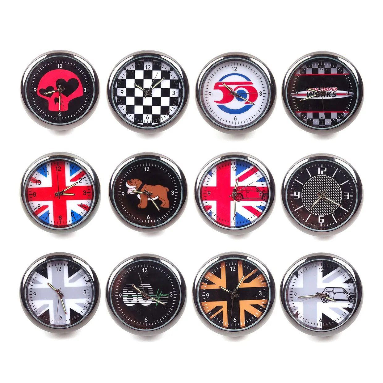 Car-Interior-Union-Jack-Air-Outlet-Clock-Decoration-For-BMW-Mini-Cooper ...