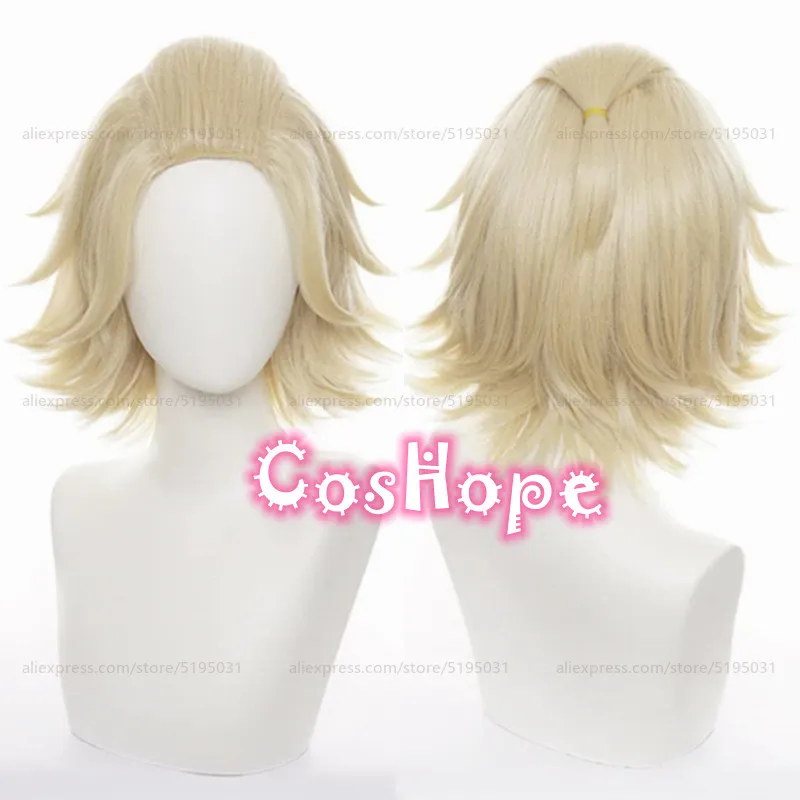 Manjiro-Sano-peluca-corta-dorada-ligera-para-Cosplay-pelucas-sint-ticas ...