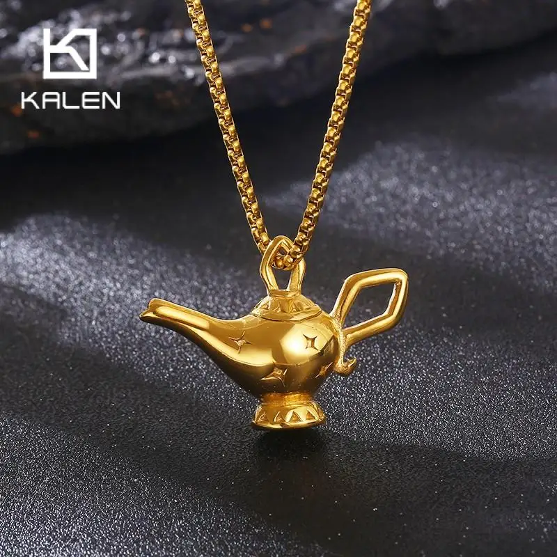 Literature-Special-Mythical-Aladdin-Lamp-Pendant-Necklace-for-Women-Men ...