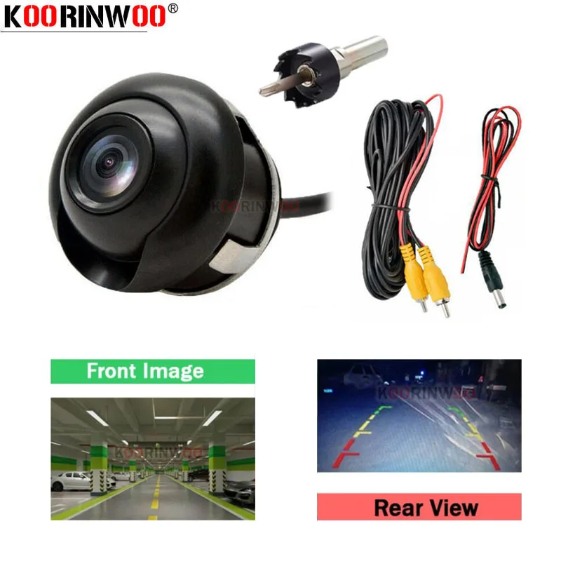 Koorinwoo Rotating 360 Car Cameras Wide Angle 22.5mm Camera Front Form ...