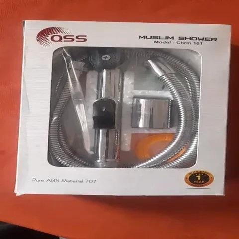 QSS MUSLIM SHOWER CHROME STAINLESS STEEL WITH HOLDER AND 1 METER CHAIN ...