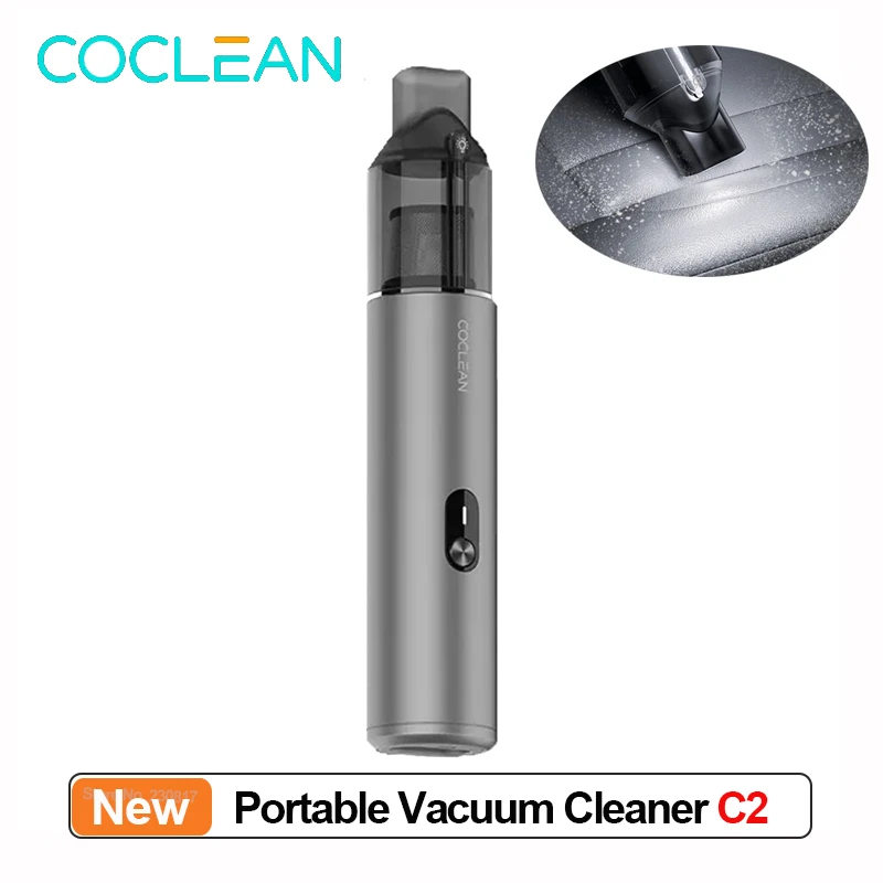 COCLEAN Portable Vacuum Cleaner C2 Strong Suction Cordless Handheld Suction Blower Double Use ...