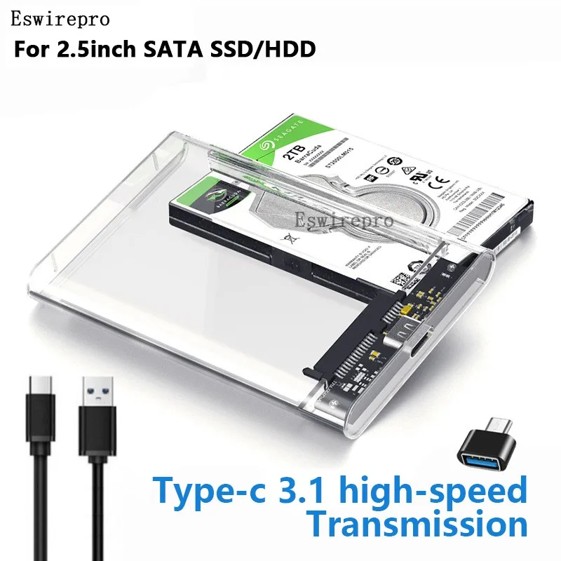 USB-3-0-to-2-5inch-SATA-SSD-HDD-Enclosure-SATA-Hard-Drive-Case-Support ...