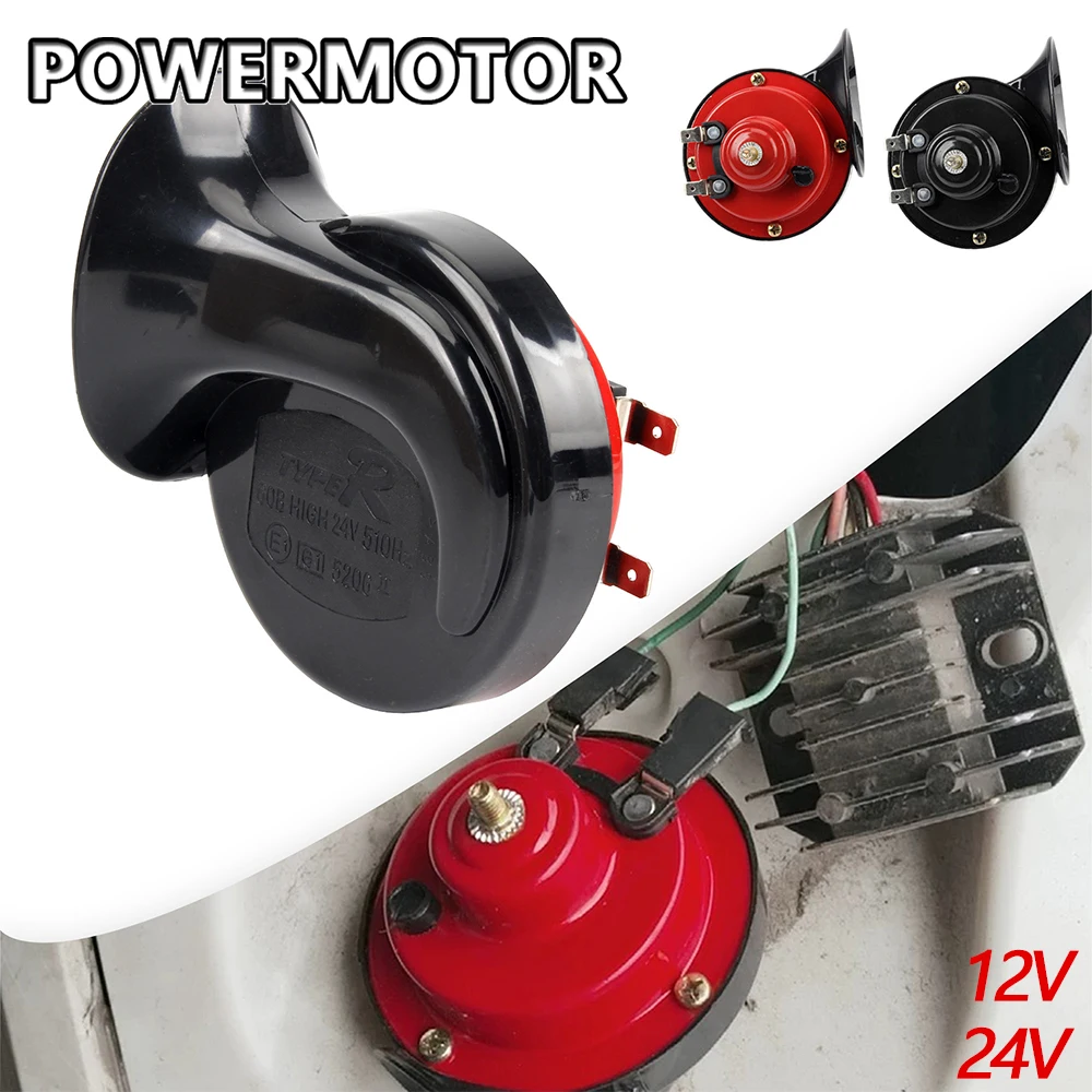 Motorcycle 12V 24V 60B Snail Air Horn Air Horn Auto Snail Horn Loud ...