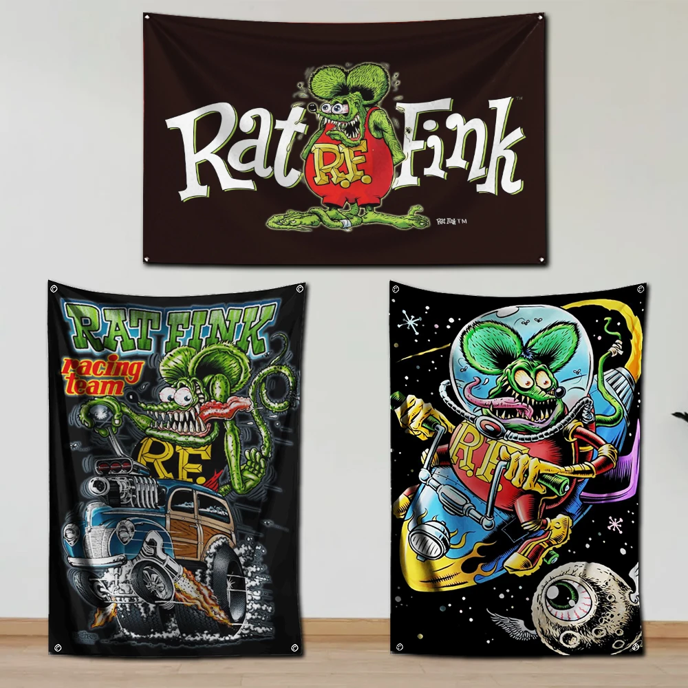 3x5-Ft-Rat-Fink-Flag-Polyester-Digital-Printing-Banner-For-Living-Room ...