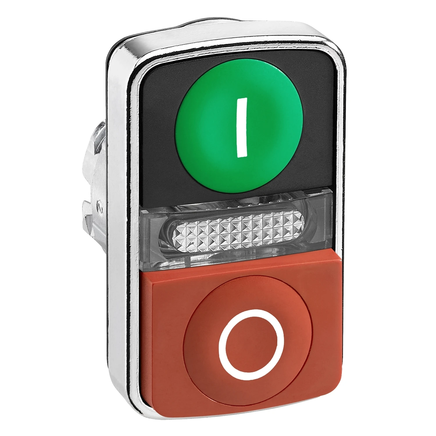 ZB4BW7L3741 Illuminated double-headed push button head, metal, Ø22 ...