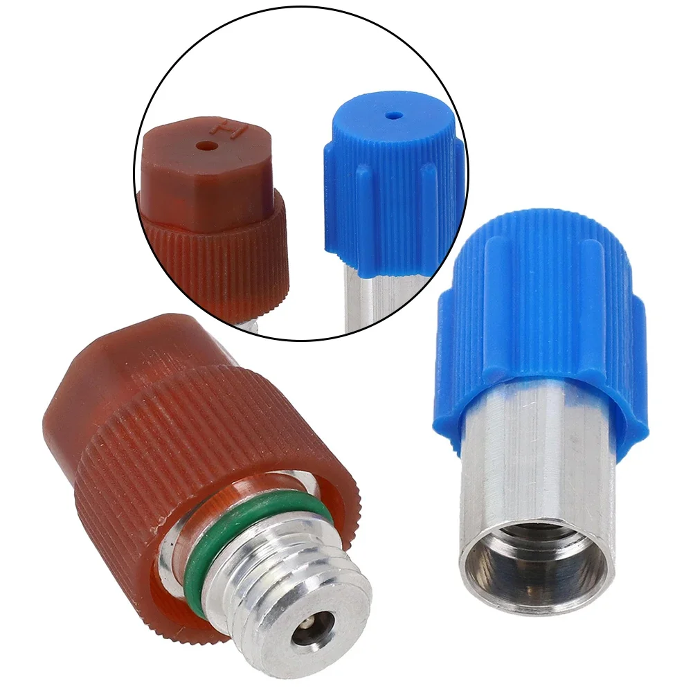 2x Air Conditioning Hd Nd Adapter Connections For R134a For Ford Opel ...