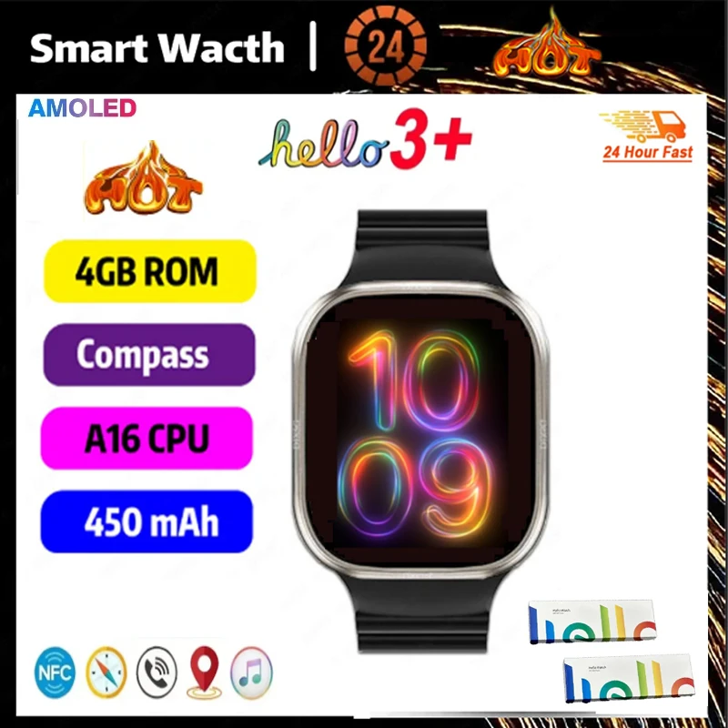 Hello-Watch-reloj-inteligente-3-Plus-para-hombre-dispositivo-con ...
