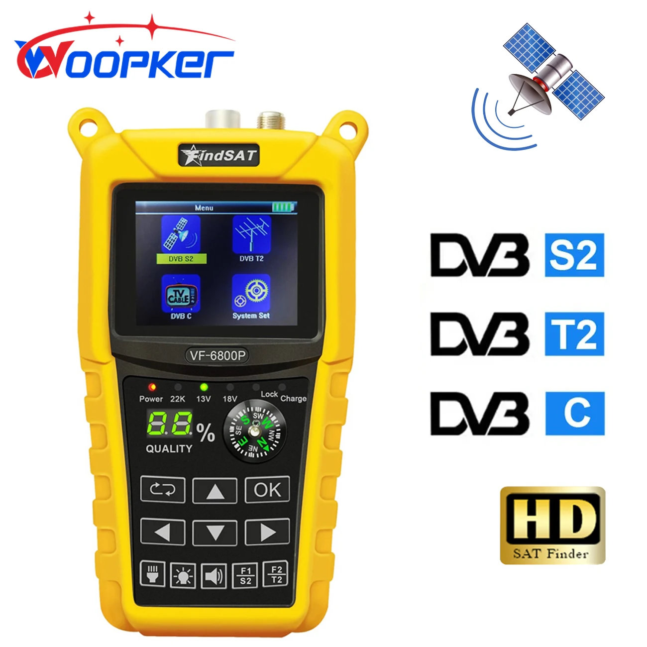 Woopker-VF-6800P-HD-Digital-Satellite-Locator-Supports-DVB-T2-DVB-S2 ...