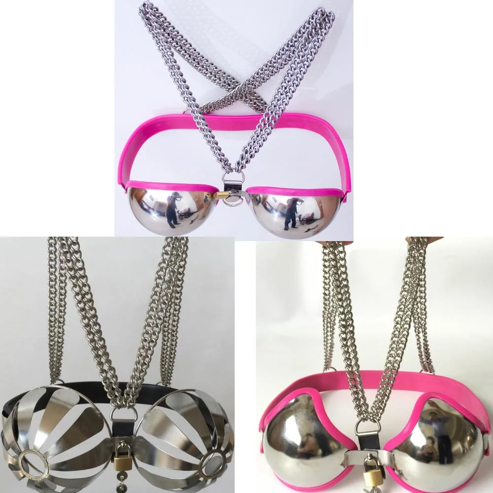 HotX Stainless Steel Chastity Bra Female Chastity Belt Restraint ...