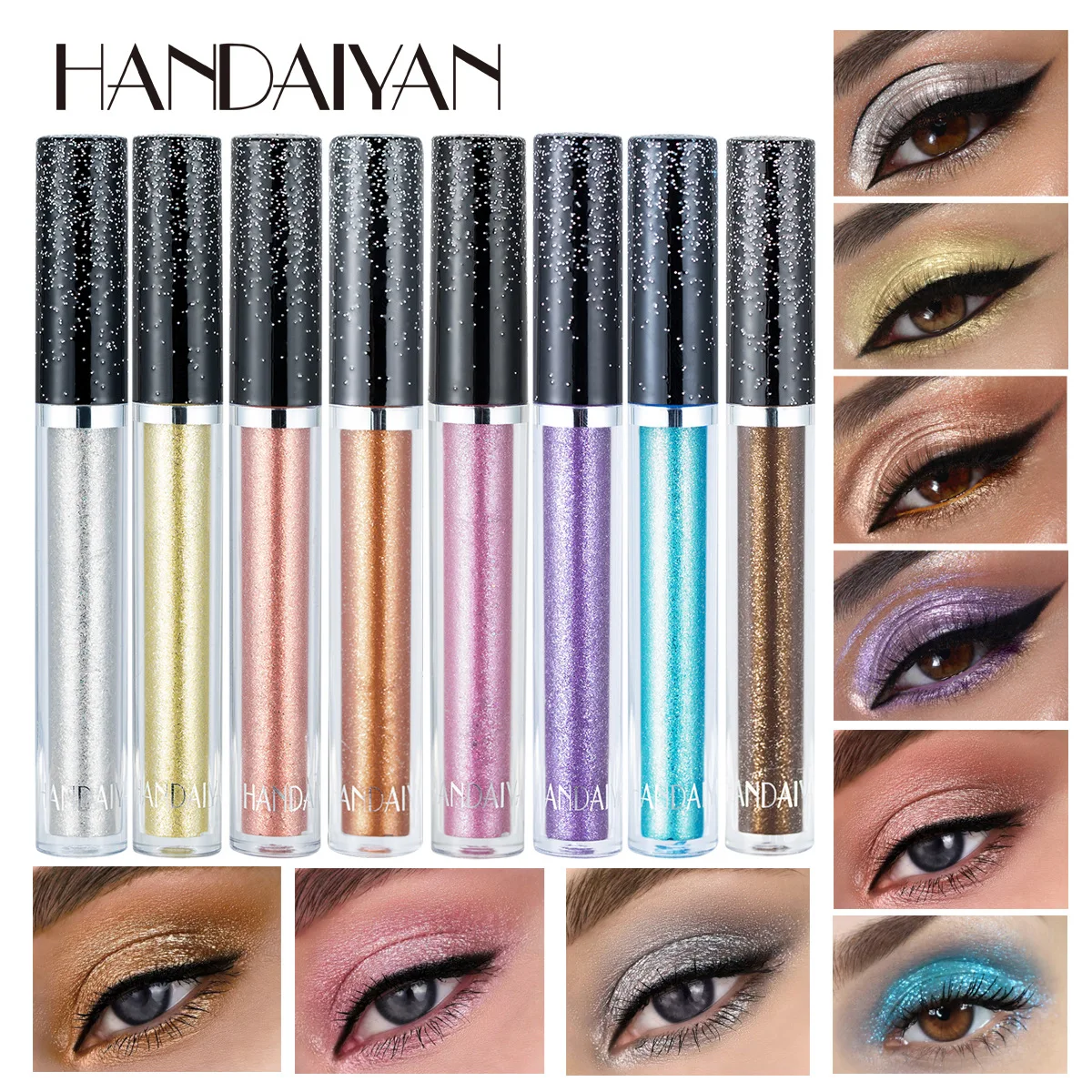 HANDAIYAN-12-Color-Glitter-Eye-Shadow-Shimmer-Brighten-Durable ...