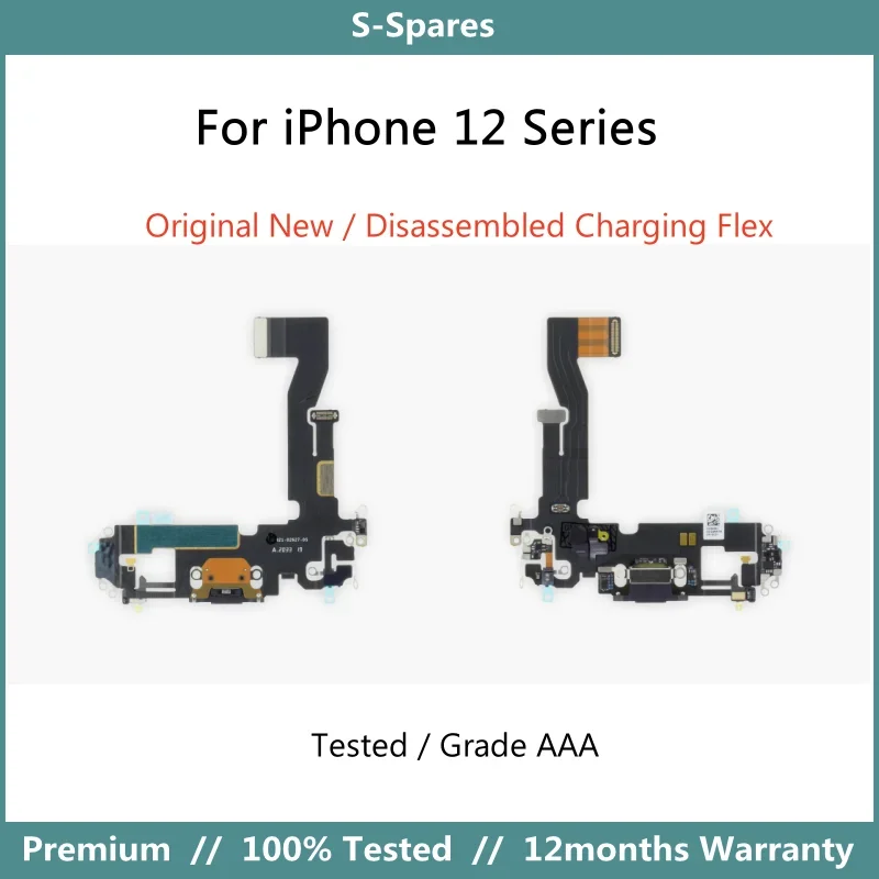 Cable flexible conector de puerto de carga para iPhone 12mini, 12 Pro ...