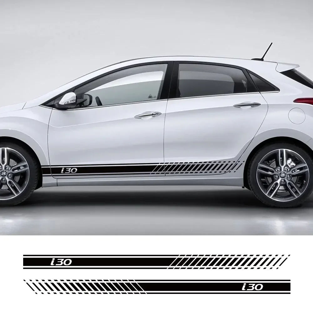 2PCS-Car-Side-Doors-Line-Letter-Stickers-For-Hyundai-I30-i30n-Tuning ...