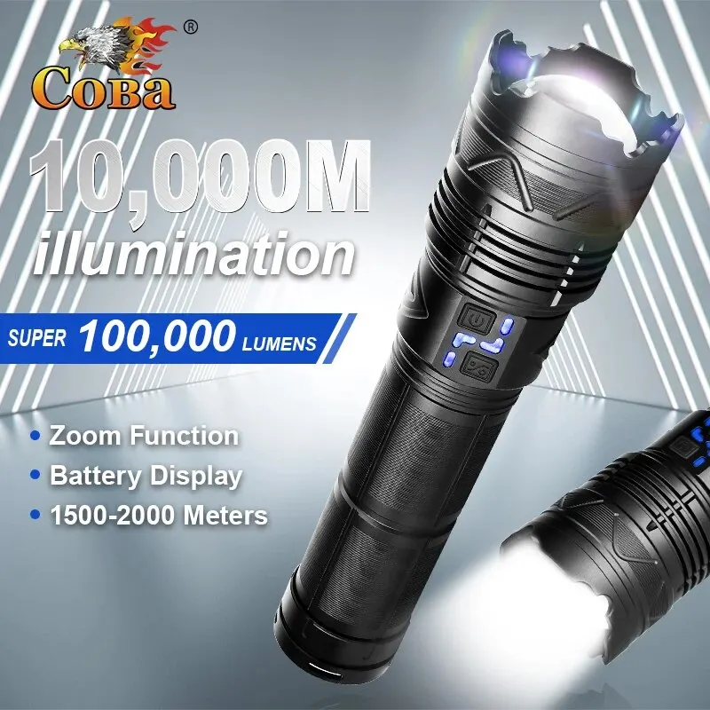 High-Power-Tactical-Rechargeable-LED-Zoom-Flashlight-Long-Range-Very ...
