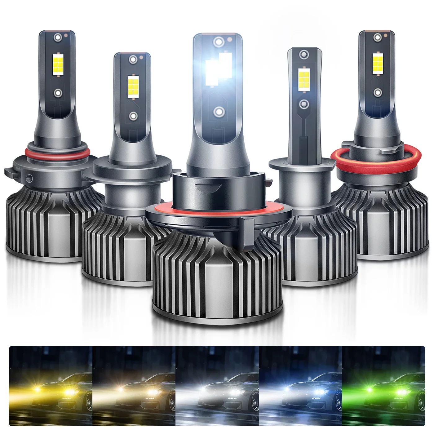 Green-Lemon-3000K-4300K-6000K-LED-Headlight-Bulbs-H4-H7-H11-PSX26W-2504 ...