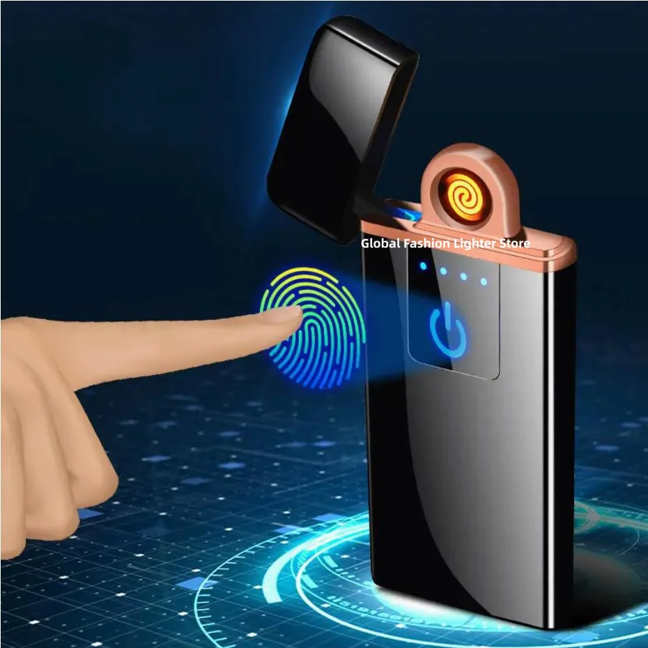 USB-Rechargeable-Windproof-Double-Arc-Lighter-with-LED-Display-and ...