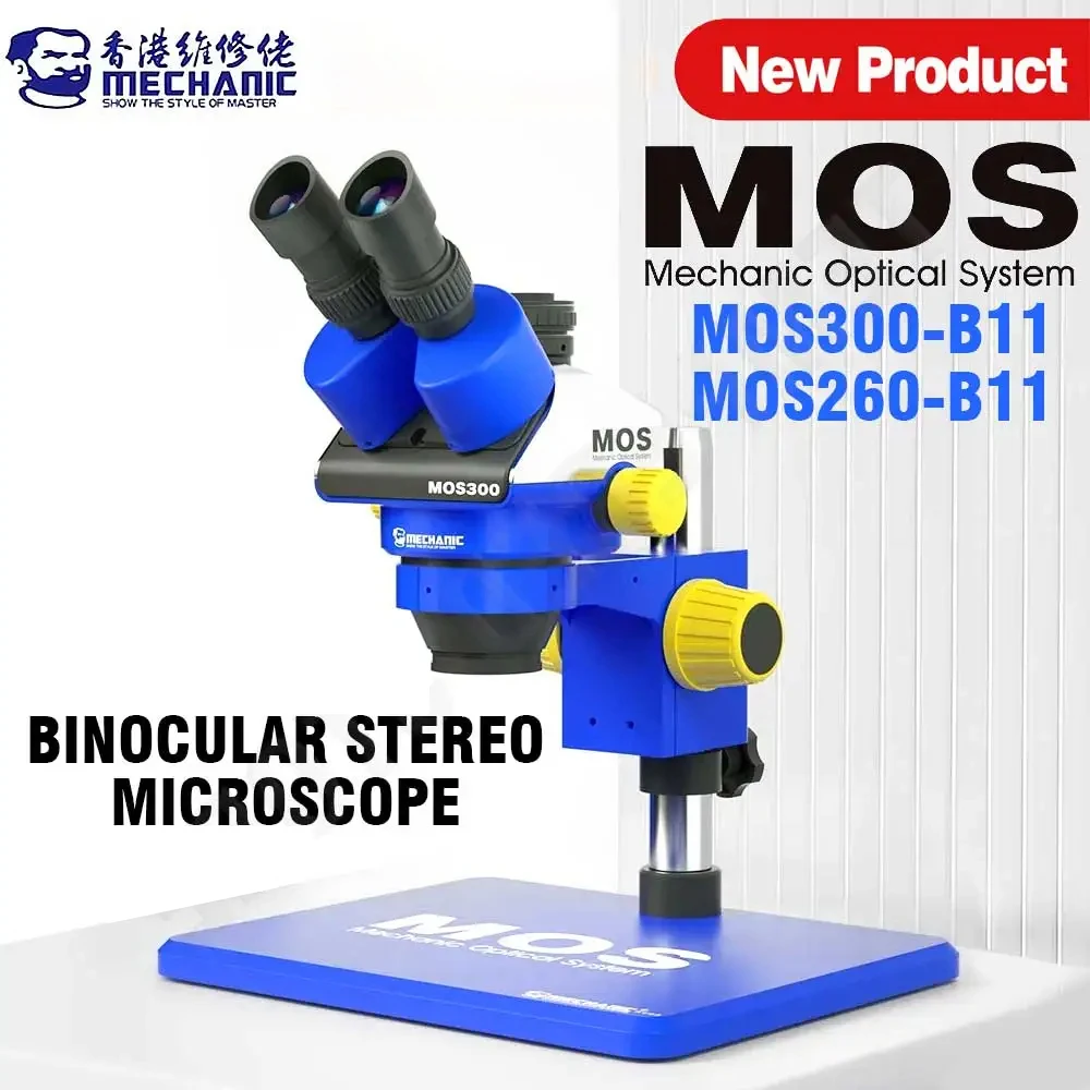 MECHANIC-MOS260-B11-MOS300-B11HD-Binocular-trinocular-Stereo-Microscope ...