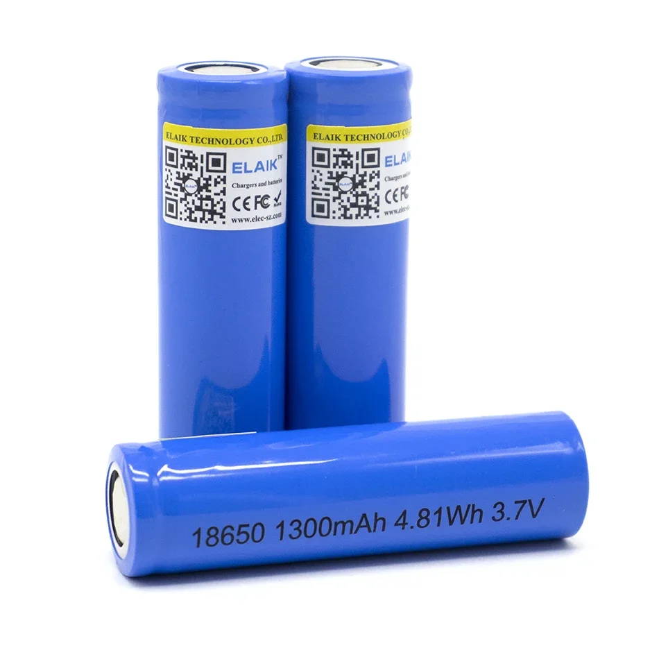 1-2pcs-18650-3-7V-1300mAh-Rechargeable-power-Lithium-Battery-High ...