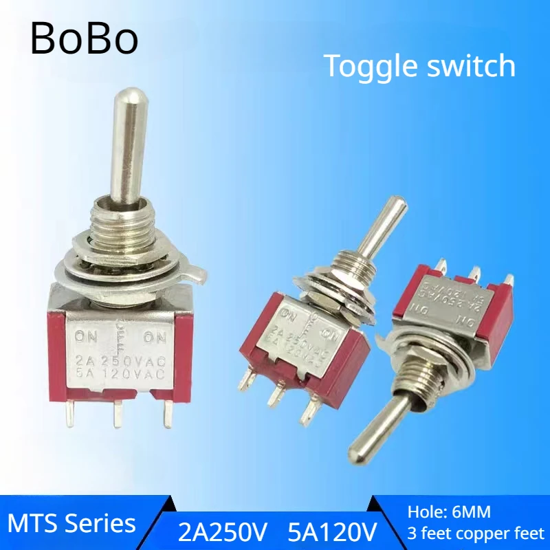 1-5-PCS-Red-Mini-3Pin-6mm-2-3-position-Self-Resetting-Toggle-Switches ...