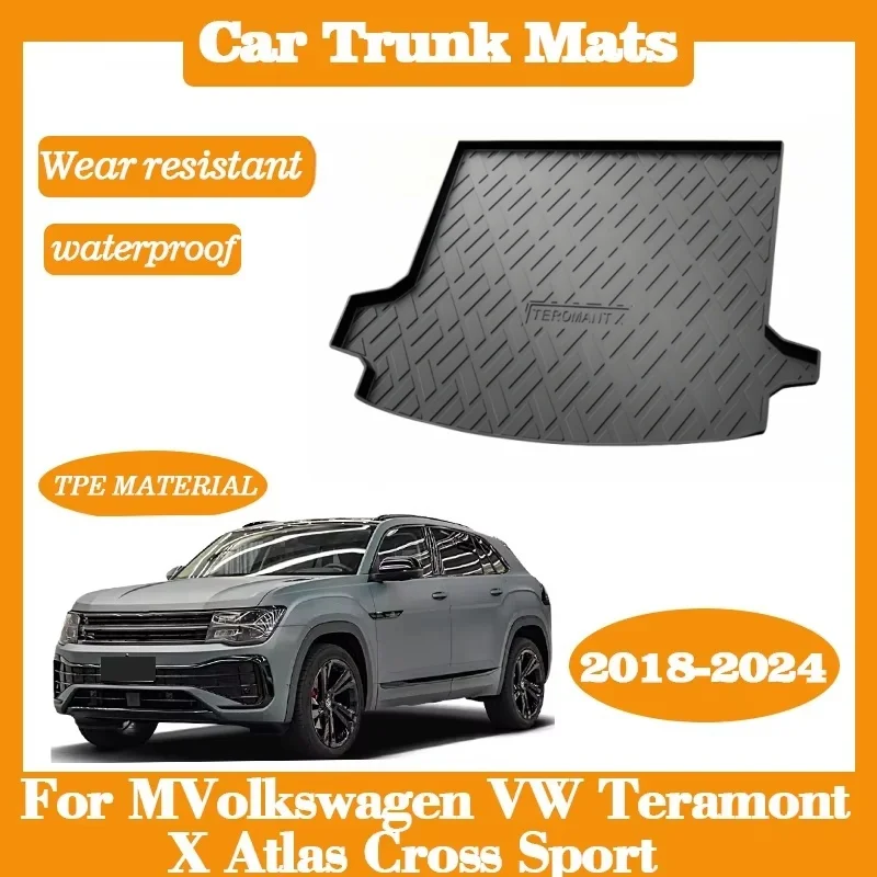 Car Trunk Mats for Volkswagen VW Teramont X Atlas Cross Sport 2018~2024 ...