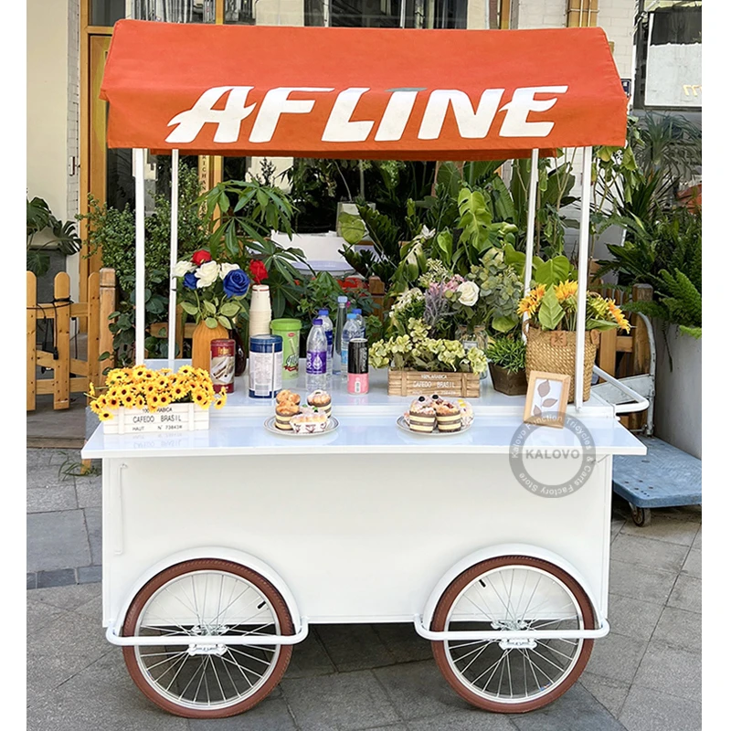 Multi-function Mobile Coffee Carts Food Trailer Food Vending Carts Mini ...