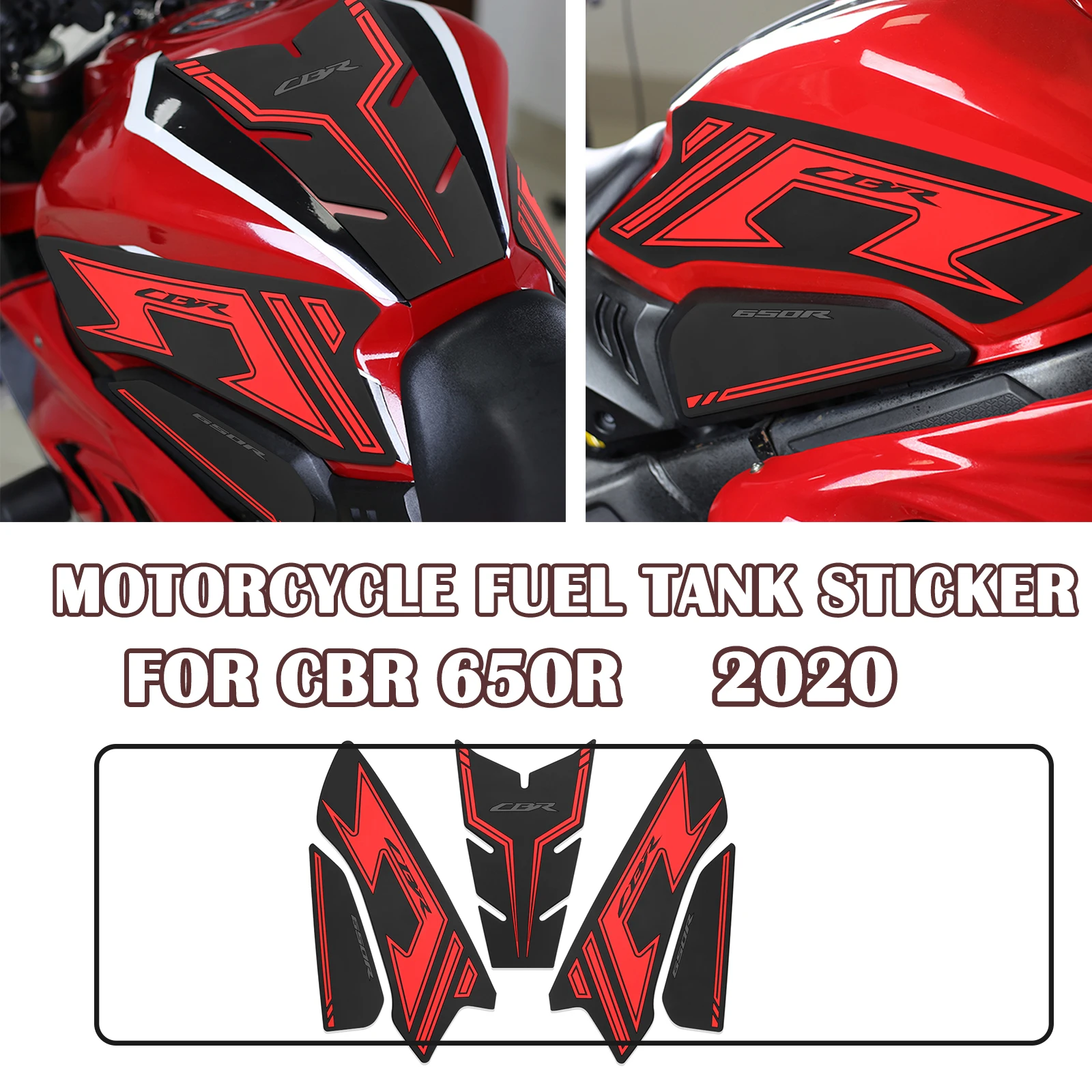 For Honda CBR650R 2019-2025 2024 Motorcycle Fuel Tank Pads New Anti ...