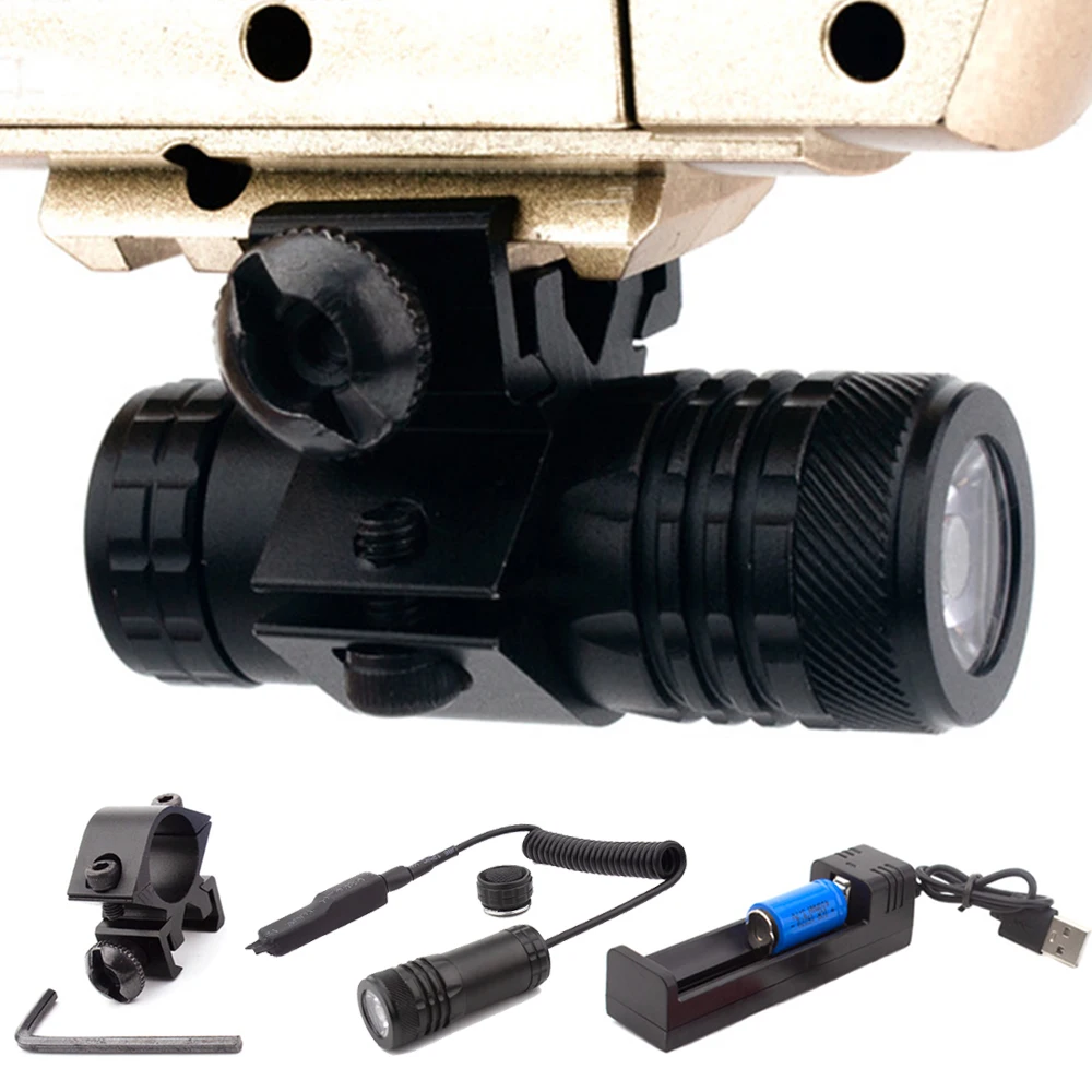 Tactical-Weapon-Gun-Light-Flashlight-Airsoft-Hunting-Flashlight-Mini ...