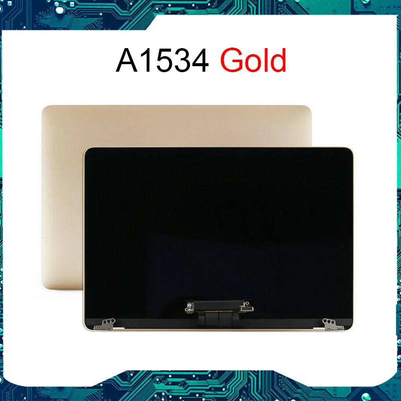 NEW!!! Gold Golden Color A1534 LCD Screen Display Assembly for Macbook ...
